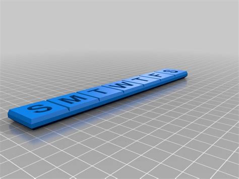 Free 3d File Day Selector・3d Printer Model To Download・cults
