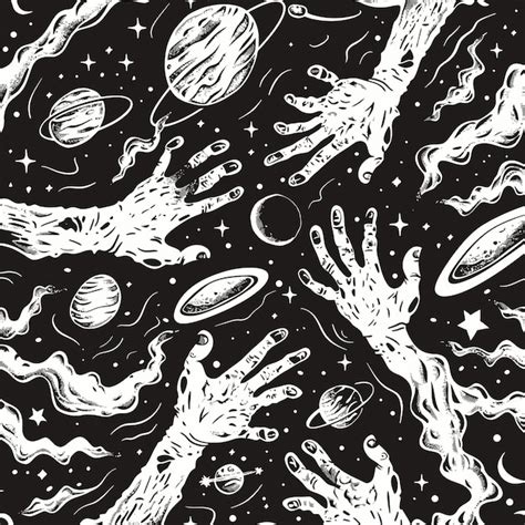 일러스트레이션 패턴 프리미엄 벡터