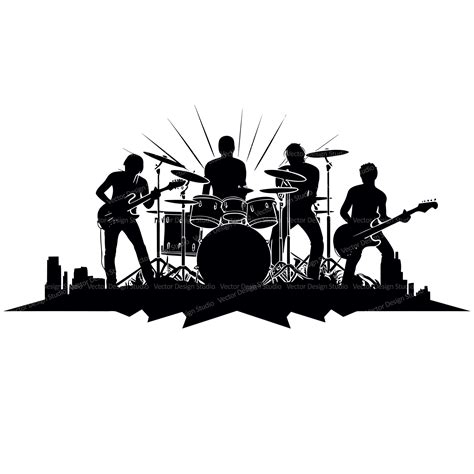 Silueta De Banda De Concierto