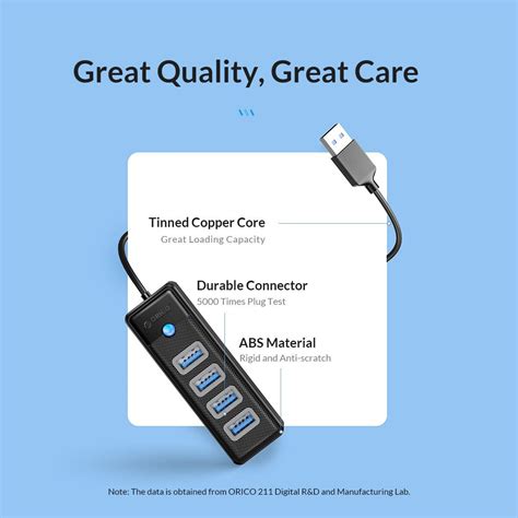 奧睿科 Orico 4口usb A轉usb30 Hub 線長15cm 原裝行貨 二年保用 Pw4u U3 Hktvmall 香港