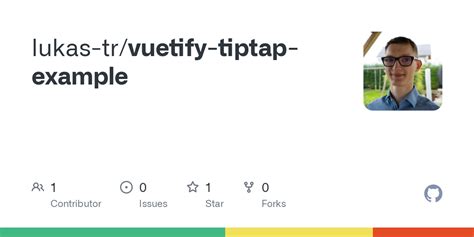Vuetify Tiptap Example Src App Vue At Master Lukas Tr Vuetify Tiptap Example Github
