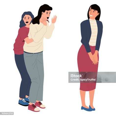 겁에 질린 사람들 겁에 질린 여자들 부정적인 감정 표현 걱정스러운 여성 캐릭터 충격을 받고 놀란 소녀들이 비명을 질렀다 공포증과 두려움 벡터 겁에 질린 불행한 사람 세트