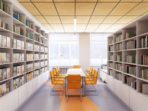 Дизайн школьной библиотеки в городе Сатка