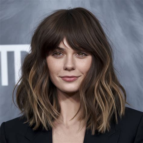 11 Preciosos Flequillos Cortina Con Pelo Ondulado Para Un Look De Tendencia