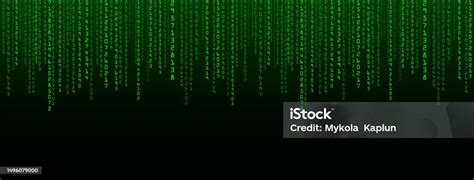 matrix background cyber security with binary code rapidly falling