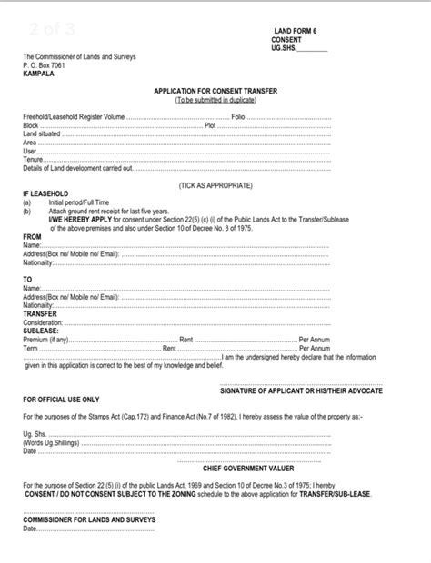 HE CARETH FOR YOU MUTATION AND TRANSFER FORMS IN LAND TRANSFER