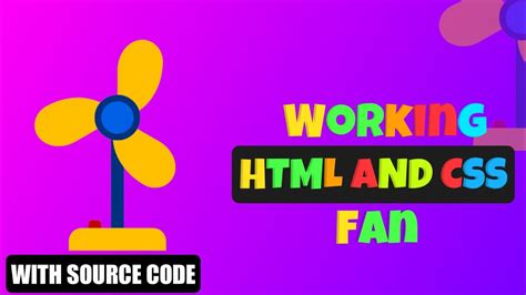 Working Fan With Pure Html And Css Html And Css Coderboy Youtube