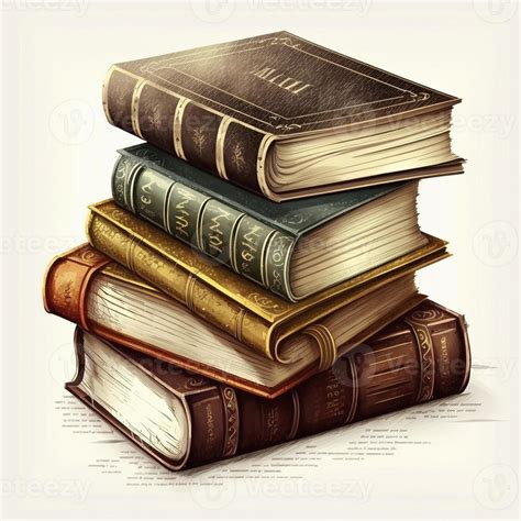 Books Stacked On Top Of Each Other Created With Generative AI Stock Photo At Vecteezy