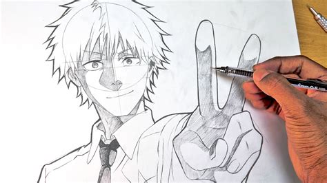 How To Draw Denji CHAINSAW MAN Drawing Tutorial YouTube