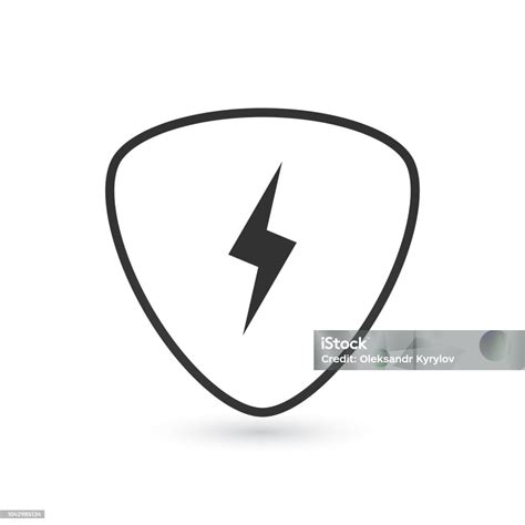기타 선택 하 고 흰색 절연 번개 아이콘 벡터 일러스트 레이 션 금속에 대한 스톡 벡터 아트 및 기타 이미지 금속 기타 현악기 두개골 Istock
