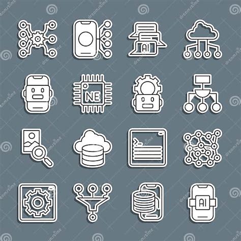 set line artificial intelligence ai neural network algorithm chat bot processor cpu and