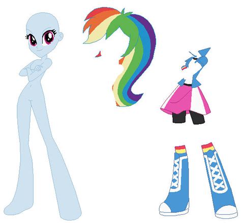 Eqg Rainbow Dash Base 03 By Selenaede On Deviantart