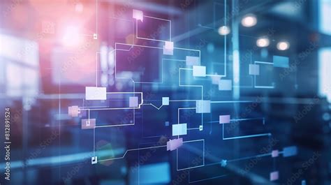 Business Process And Workflow Automation With Flowchart Organization Chart With Hierarchy