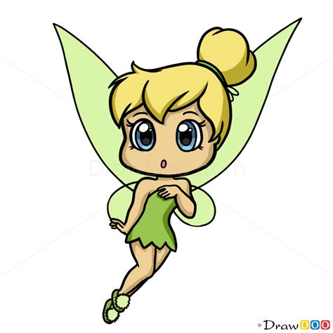 Tinkerbell Drawing Fairies Characters Step By Step Drawing