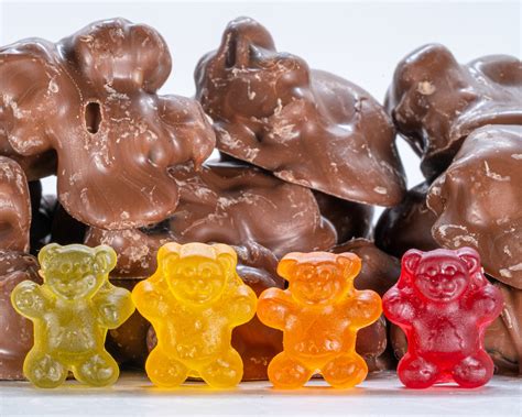 Chocolate Gummy Bear Clusters Hercules Candy And Chocolate Shop