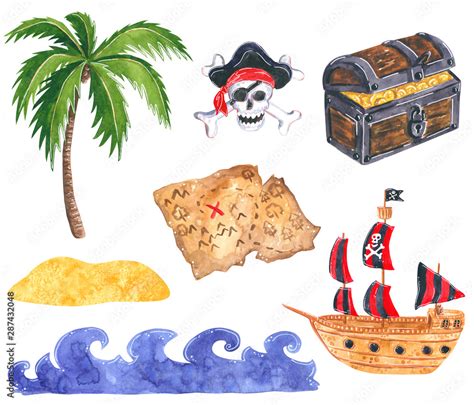 Pirate Treasure Clip Art