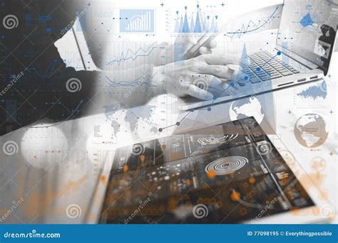 Designer Hand Working With Laptop Computer On Marble Desk As Res Stock Image Image Of Mobile