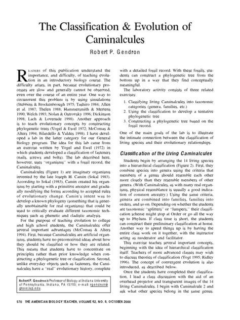 Evol Caminalcules Practica Pdf Species Phylogenetics