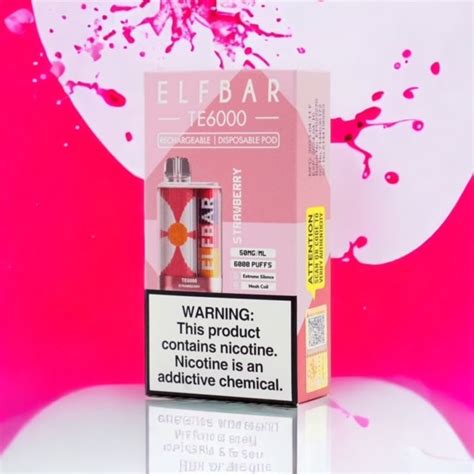 Elf Bar Te 6000 Disposables Vanilla Vape