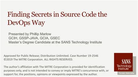 Finding Secrets In Source Code The Devops Way Ppt