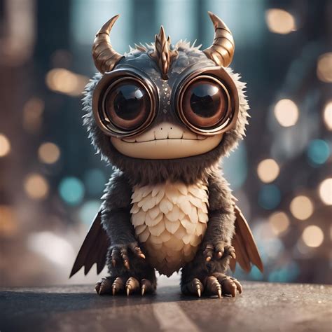 Premium Ai Image 3d Illustration Of Cute Chibi Monsters