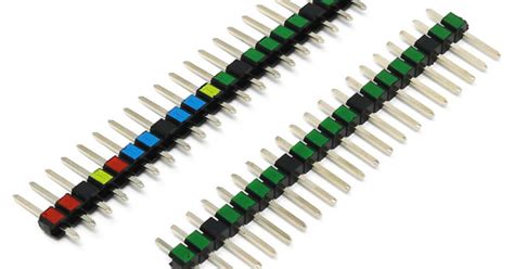 raspberry pi pico header set with colour coding male kiwi electronics