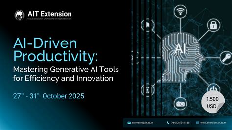 Ai Driven Productivity Mastering Generative Ai Tools For Efficiency And Innovation Ait Extension