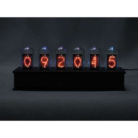 Programmable RGB Pseudo Nixie Tube Clock Retro Desktop Digital Clock Support Raspberry Pi Pico