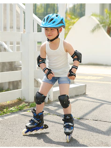 儿童头盔男女孩溜冰轮滑护具装备全套滑板自行车平衡车护膝安全帽虎窝淘