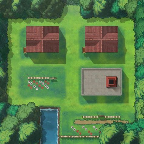 Pallet Town 22 X 22 Free Zero G Nexus Pokemon Pokemon Rpg