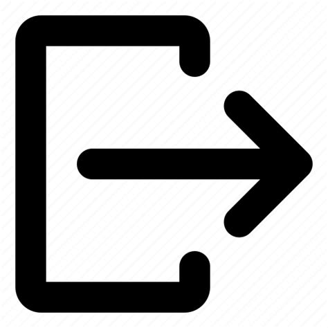 Account Arrow Exit Leave Logout Out Signout Icon Download On Iconfinder