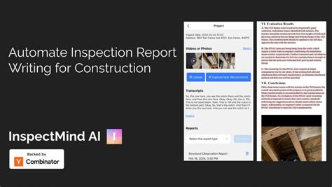 Inspectmind Ai Automates Construction Report Writing Y Combinator Posted On The Topic Linkedin
