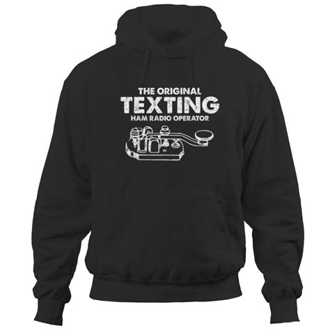 Morse Code Keyer Original Texting Ham Radio Hoodies Sold By Cabeza