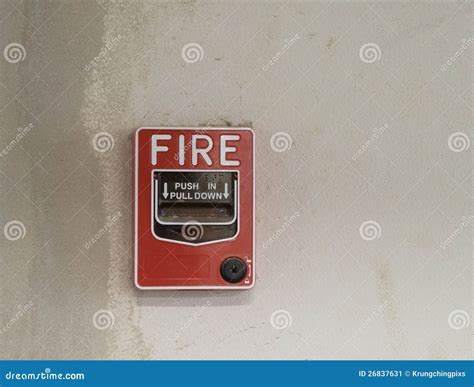 Fire Alarm Manual Pull Station Royalty Free Stock Photo CartoonDealer Com 26837631