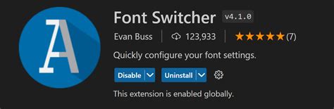 Vscode 字体快速切换 夜云泊