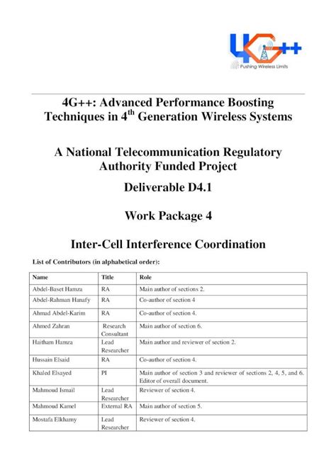 Pdf Inter Cell Interference In Lte Dokumentips