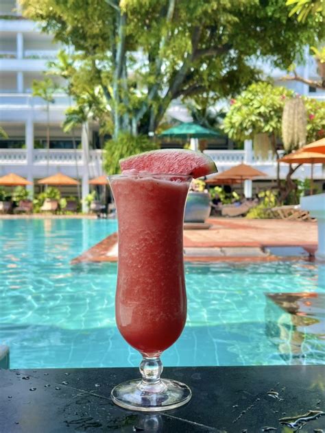 태국 방콕 여행 5 아난타라 리버사이트 방콕 리조트 후기 2 수영장 풀사이드바 칵테일 네이버 블로그