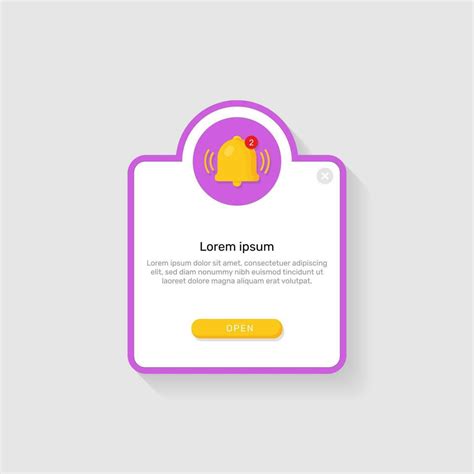 Reminder Page Popup Notification Page With Bell Reminder Events Business Planning Timetable