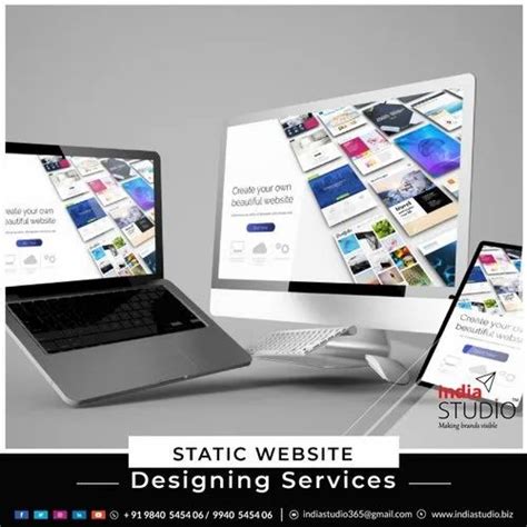 HTML5 CSS Static Website Designing Services With 24 7 Support Rs 9999