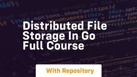 Distributed File Storage In Go Full Course Youtube