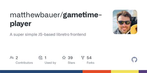 Github Matthewbauer Gametime Player A Super Simple Js Based Libretro Frontend