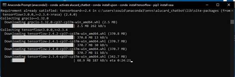 Tensorflow Is This Normal During The Installation Of Rasa Anaconda