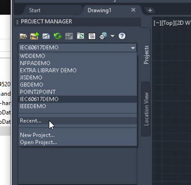 To Find Projects After Closing Them From The Project Manager In AutoCAD Electrical