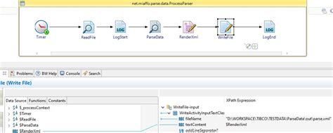 Tibco Bw6 Transformer Un Fichier Csv En Xml Parsedatarenderxml Miaffonet
