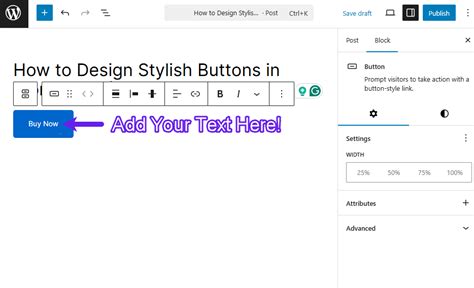 How To Design Stylish Buttons In Wordpress Without Coding
