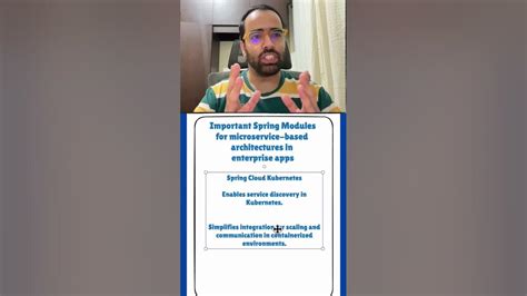 Important Spring Modules Springboottutorial Javalanguage Codinglove Youtube