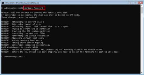 แปลงไดรฟ์ Mbr เป็น Gpt เพื่อเปิดใช้งาน Uefi และ Secure Boot สำหรับ