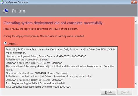 Windows MDT 2013 Update 1 Failure 5456 Stack Overflow