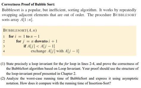 Solved 1 ﻿state Precisely A Loop Invariant For The For
