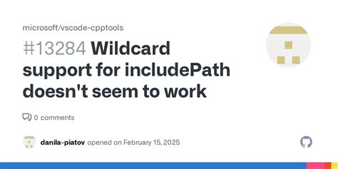 Wildcard Support For Includepath Doesnt Seem To Work · Issue 13284 · Microsoftvscode Cpptools